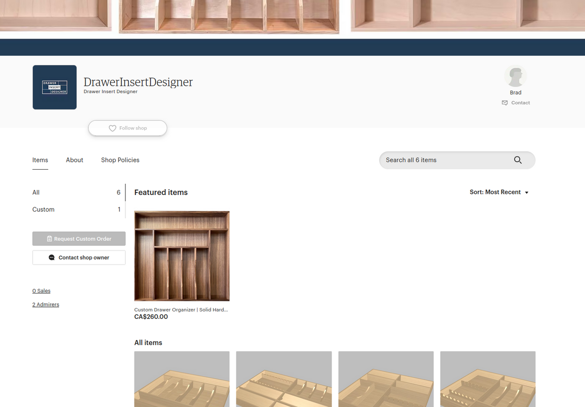 Drawer Inserts Now on Etsy, Featuring Felt, Wood, and Non-Slip Bottoms ...